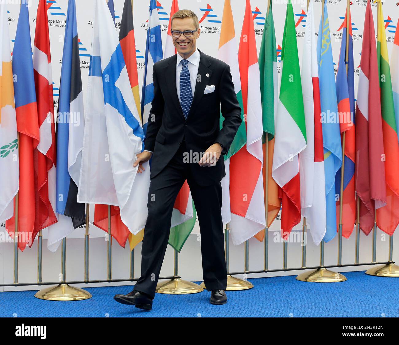 Finland's Prime Minister Alexander Stubb arrives at 10th Asia-Europe ...