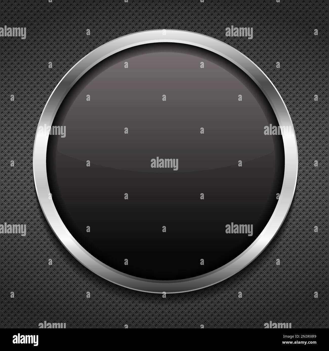 Round frame on metal background, vector eps10 illustration Stock Vector ...