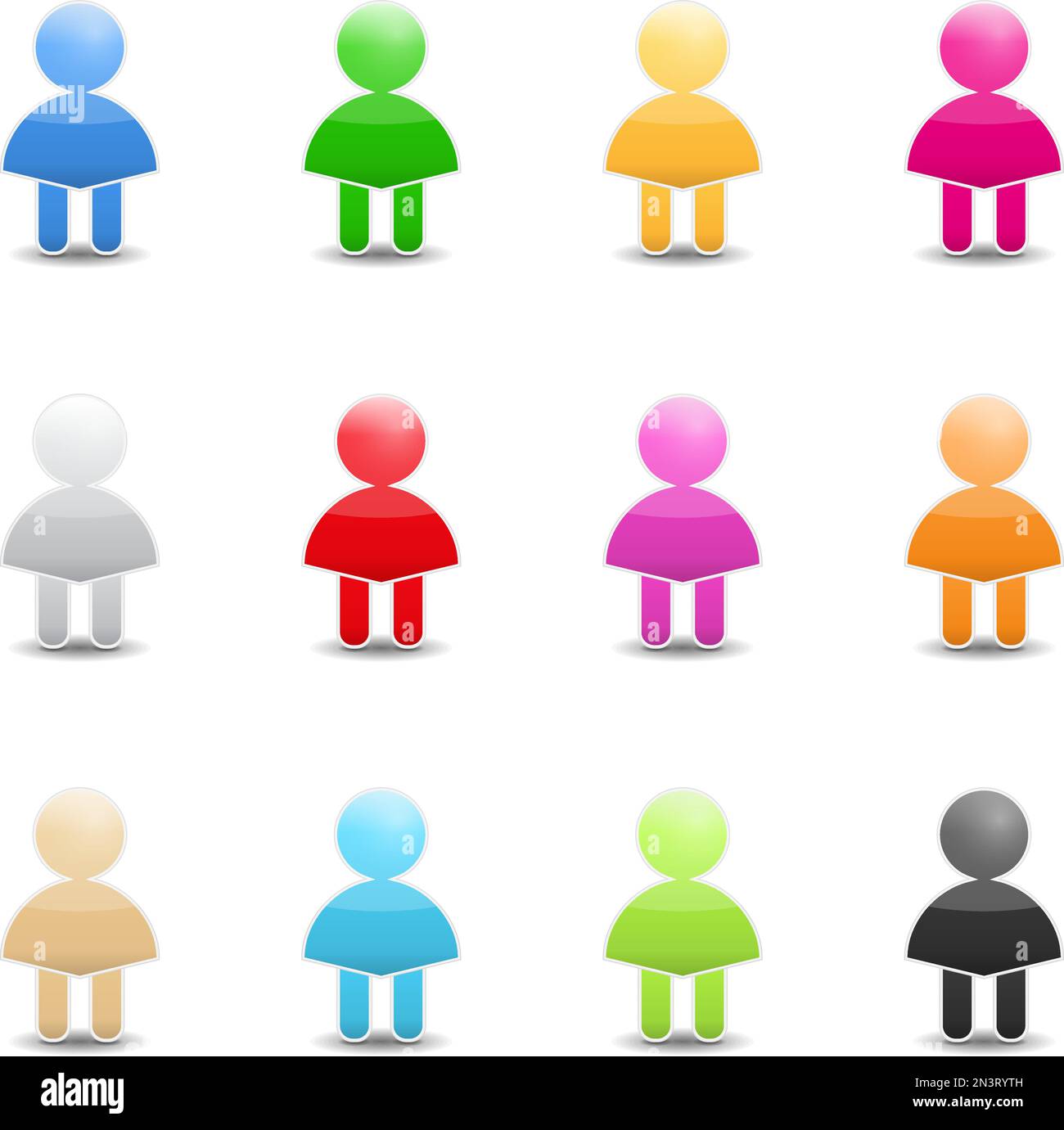 Abstract icon of a human, vector eps10 illustration Stock Vector Image ...