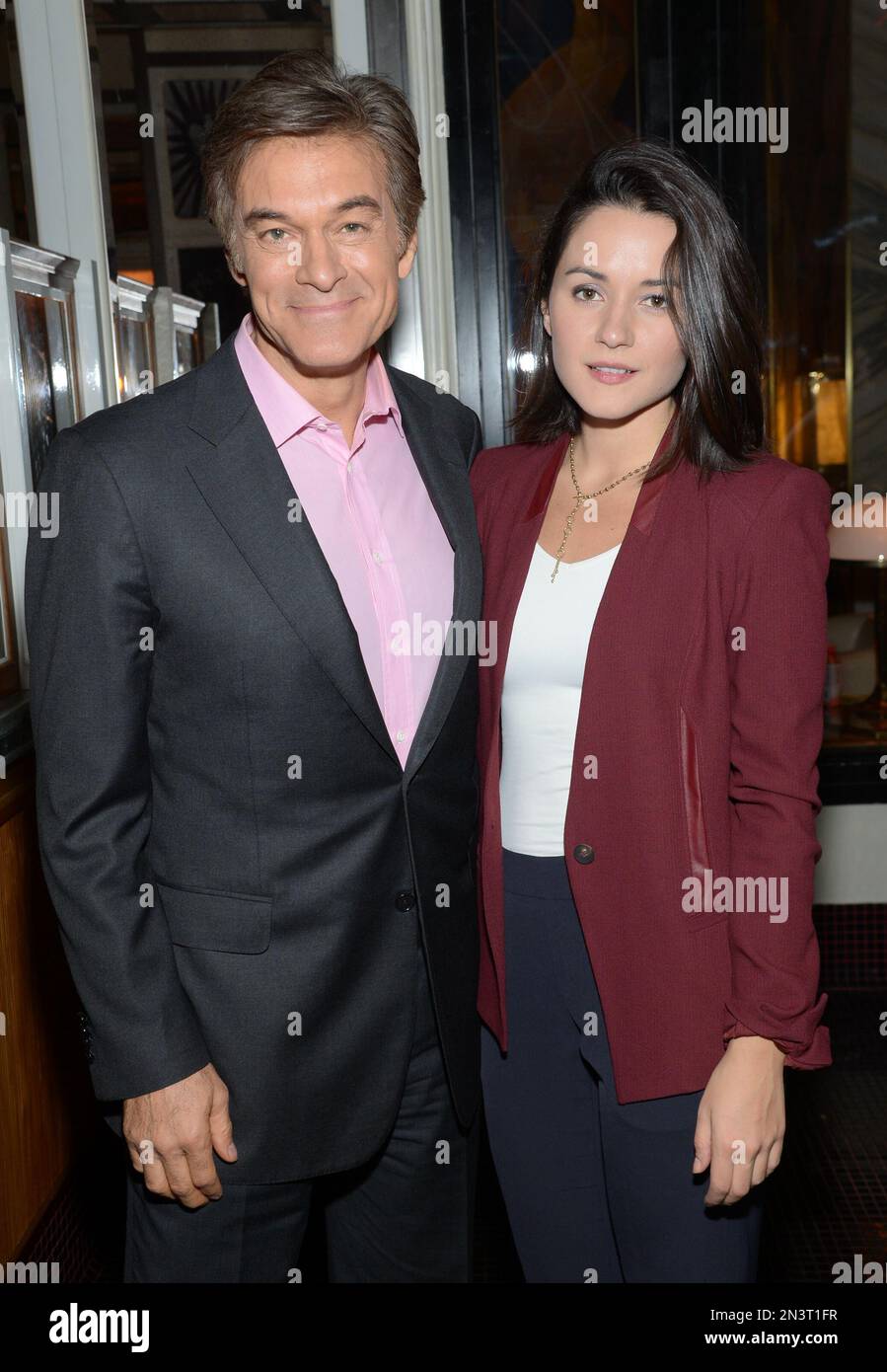 Dr. Mehmet Oz and daughter Arabella attend a special screening of "Fury ...