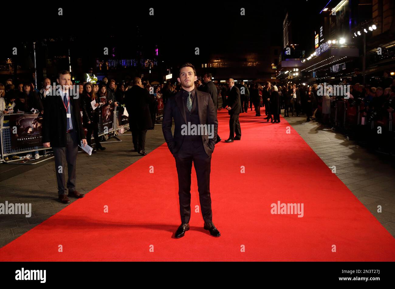 Actor Jonathan Bailey poses for photographers at the premiere for the ...