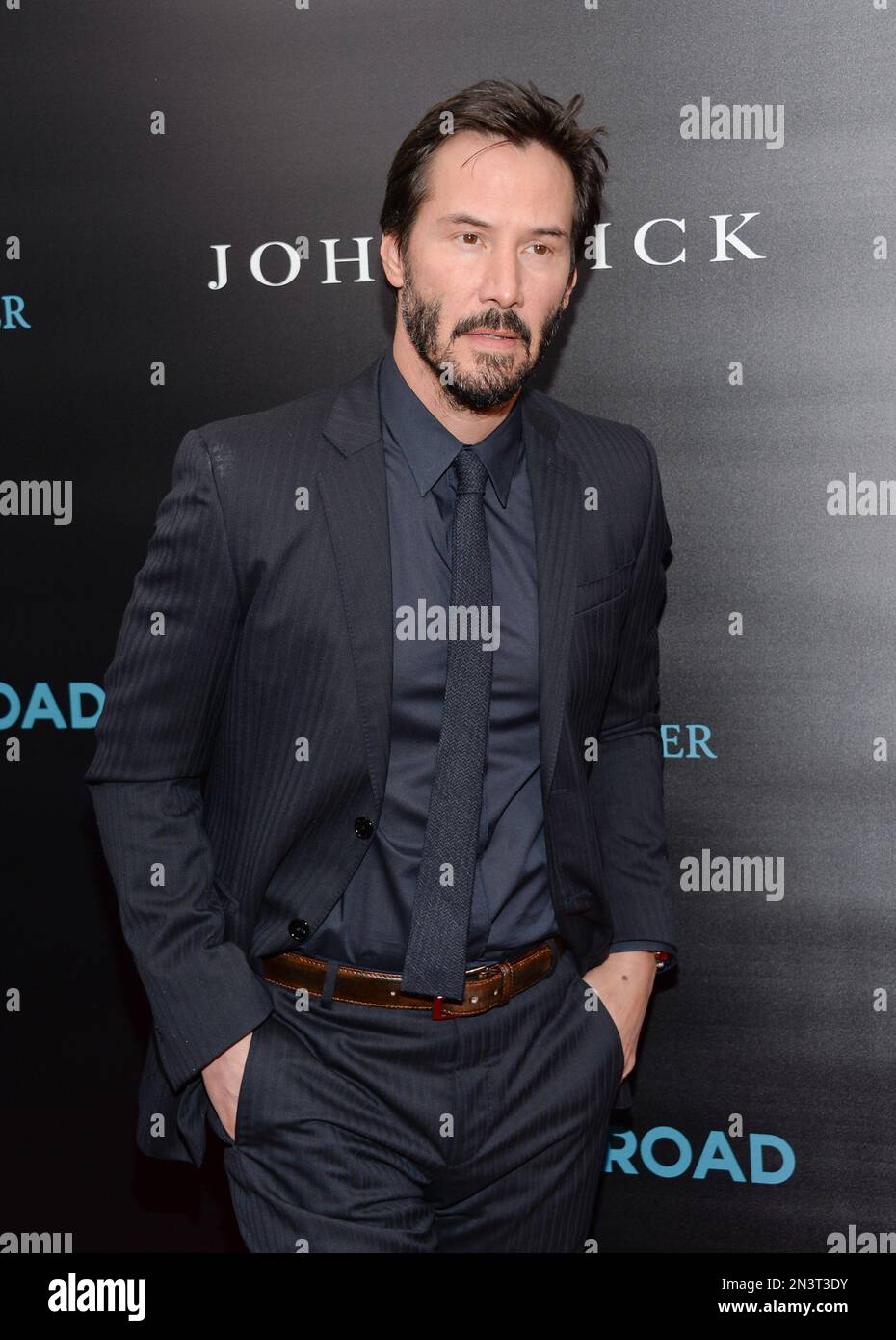 Actor Keanu Reeves attends a special screening of "John Wick" at the ...