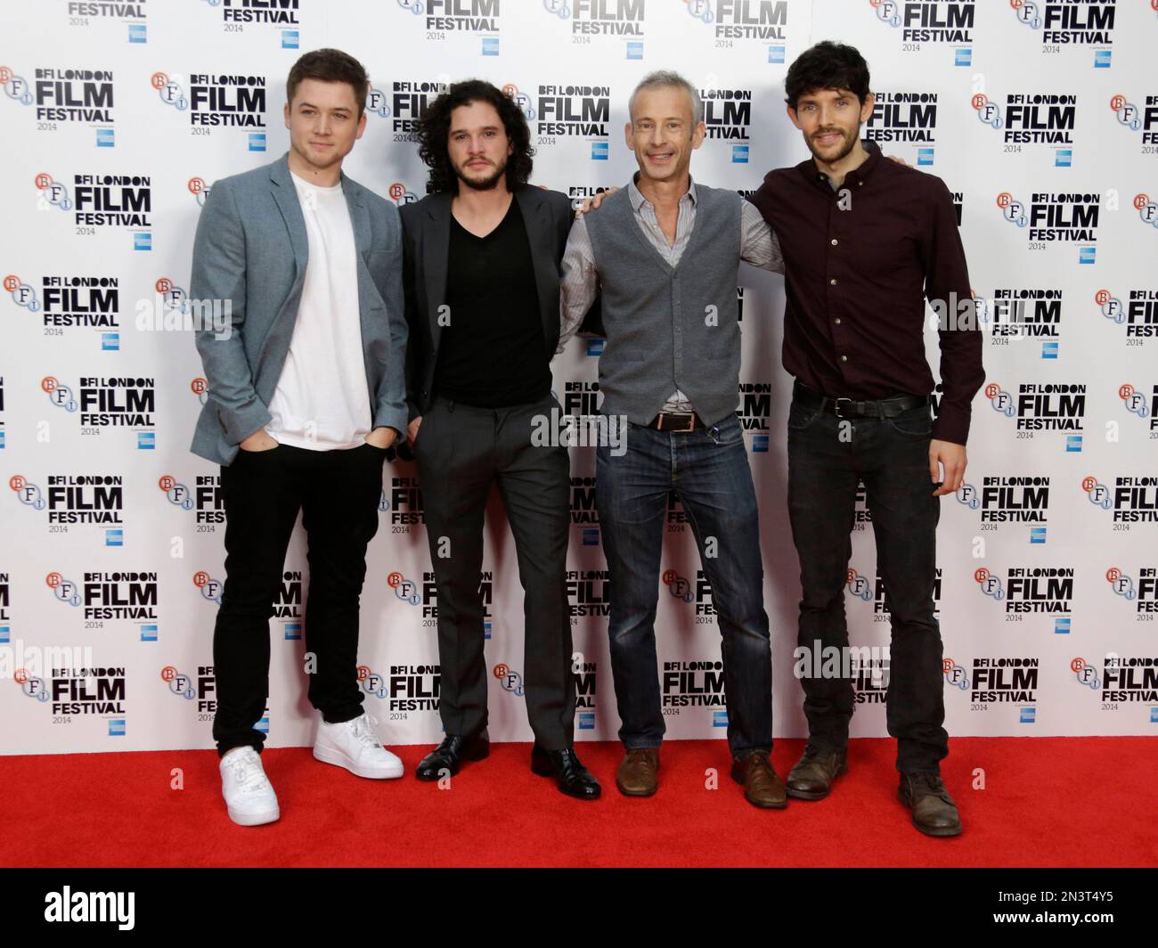 Actors Taron Egerton, Kit Harrington, director James Kent and actor ...