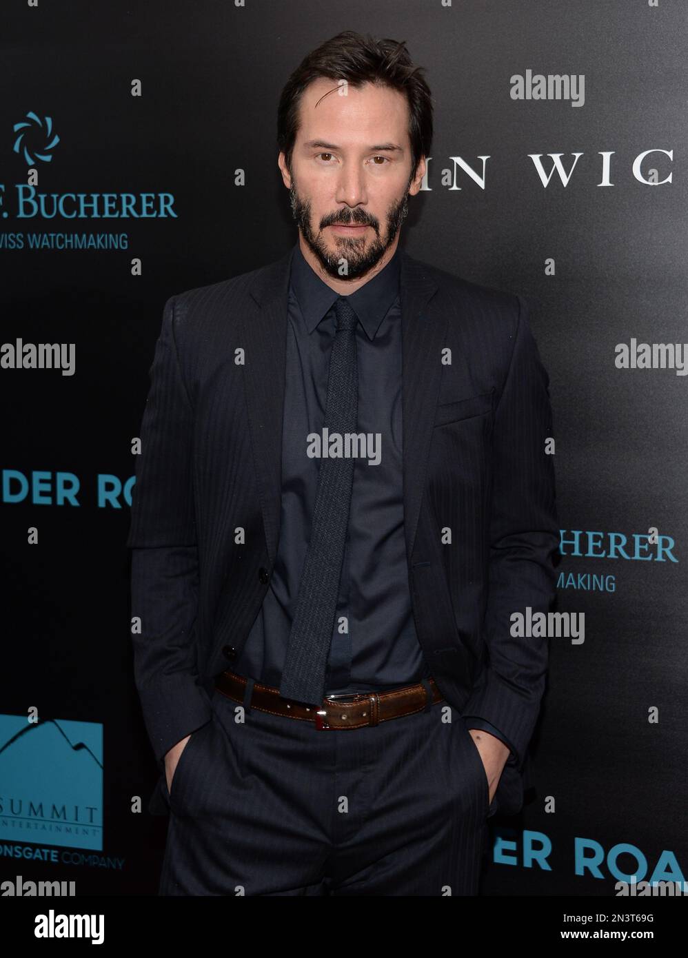 Actor Keanu Reeves attends a special screening of "John Wick" at the ...