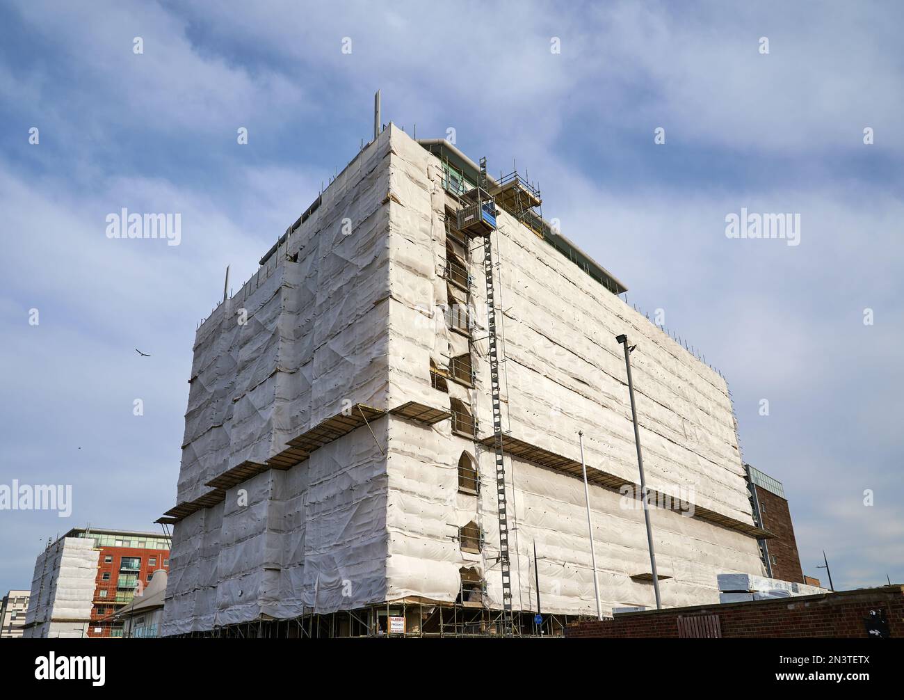 New apartment block undergoing construction in Ipswich, UK Stock Photo ...
