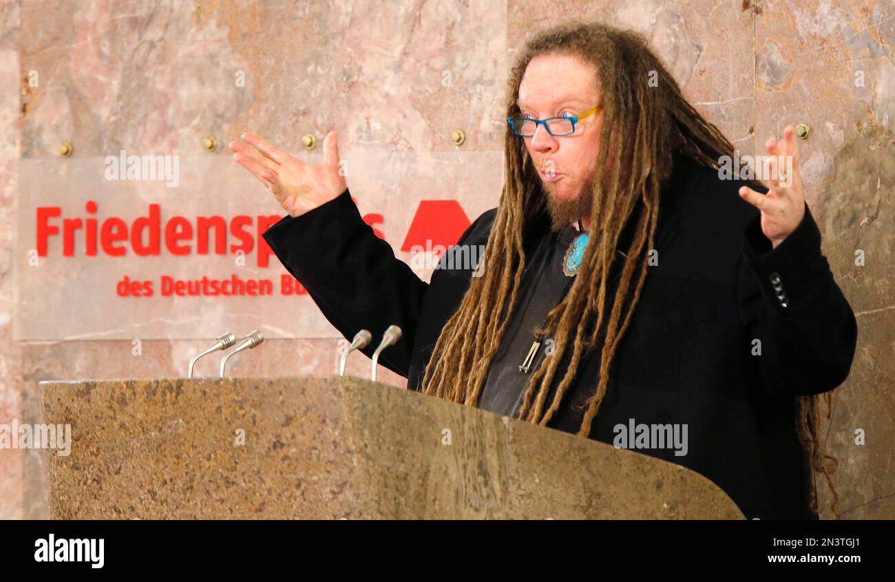 U.S. author, musician and computer scientist Jaron Lanier delivers a ...