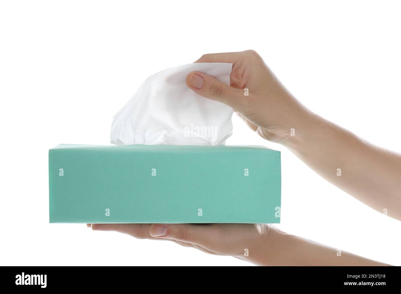Woman tissue green Cut Out Stock Images & Pictures - Alamy