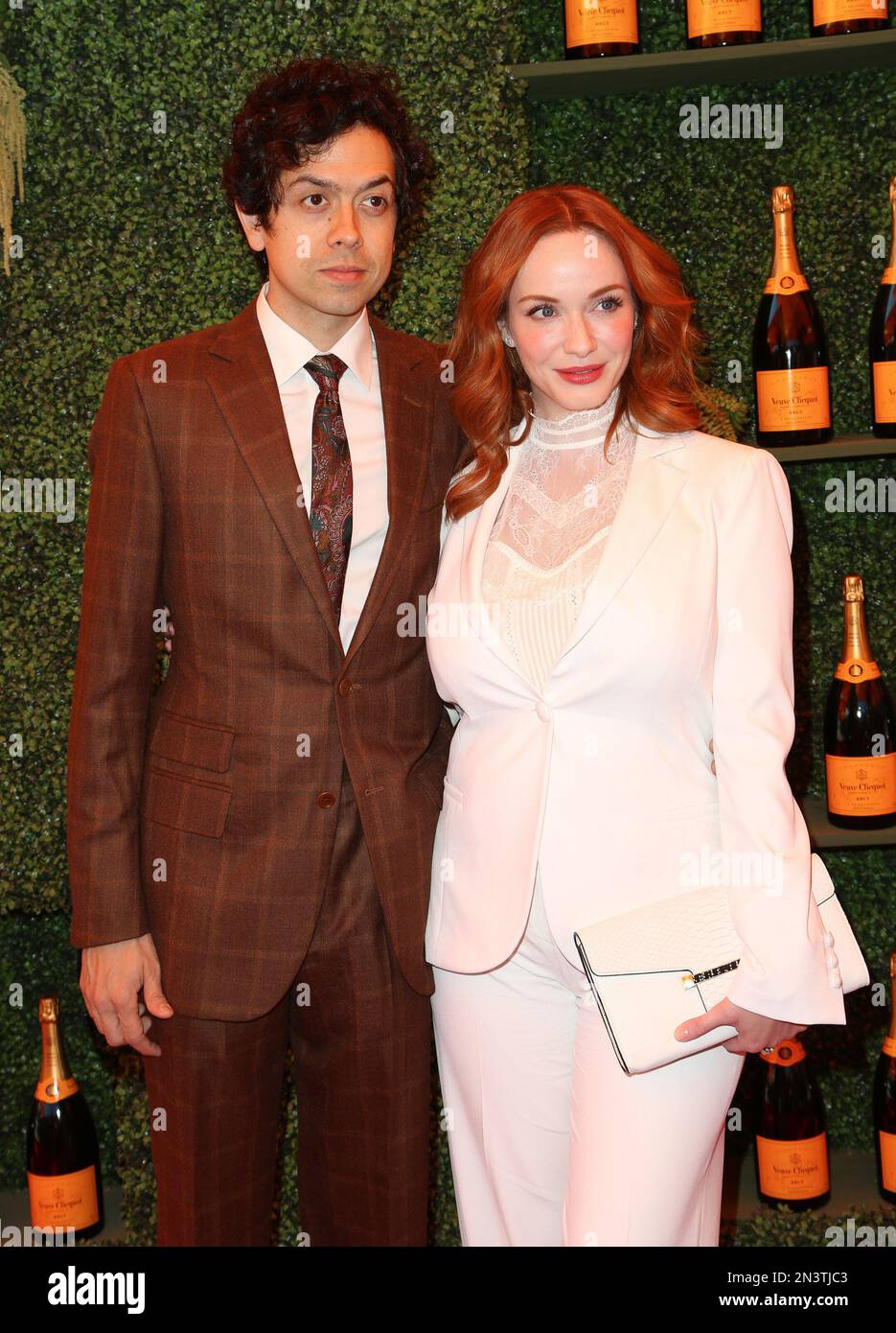 Christina Hendricks and Geoffrey Arend seen at the Fifth Annual Veuve ...