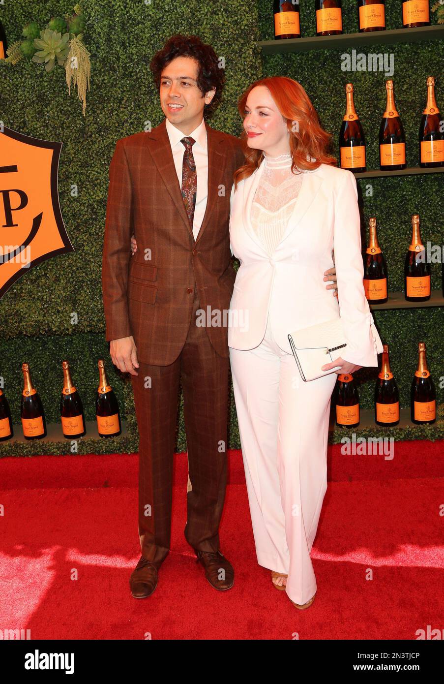 Christina Hendricks and Geoffrey Arend seen at the Fifth Annual Veuve ...