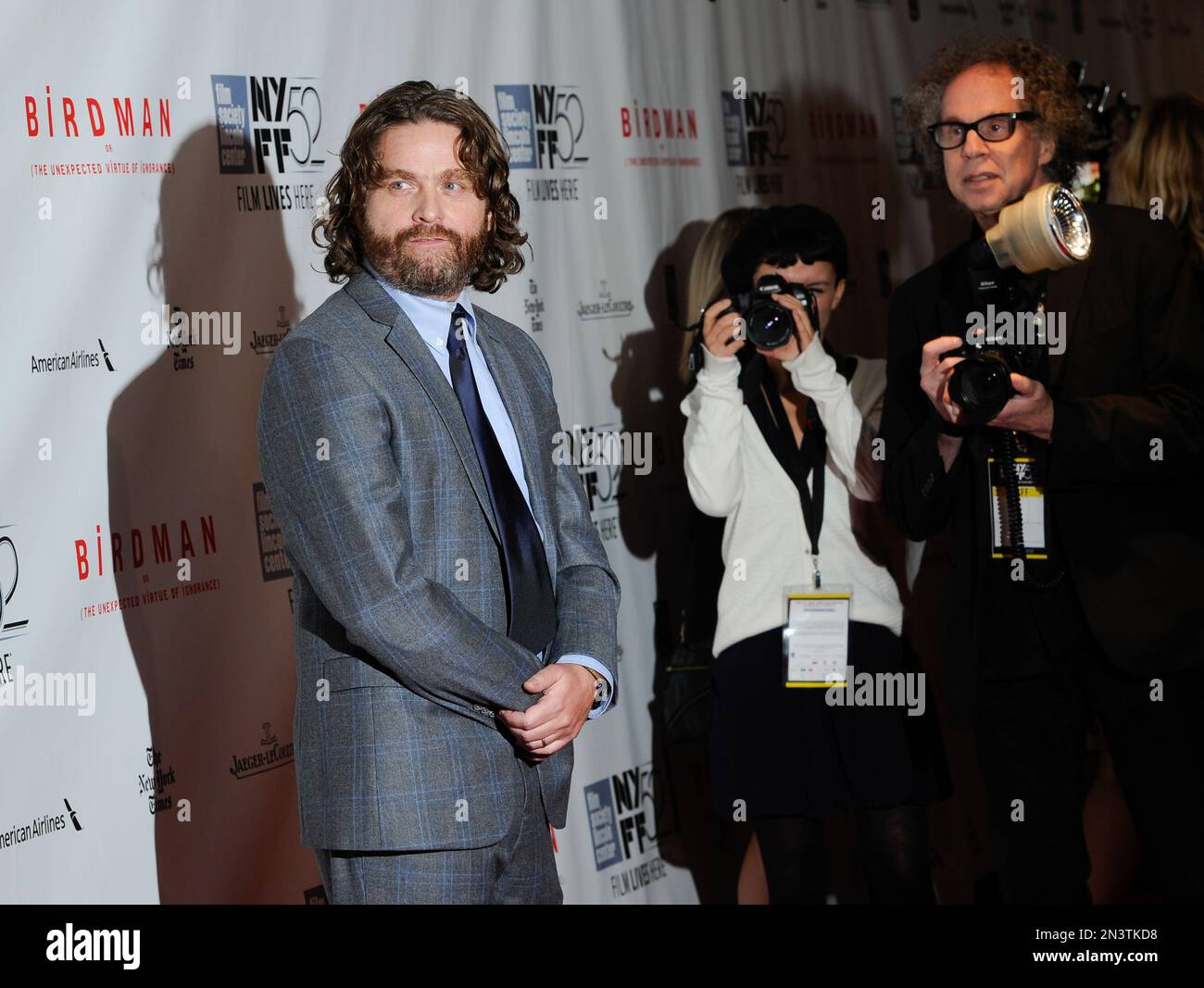 Actor Zach Galifanakis attends the "Birdman or The Unexpected Virtue of ...