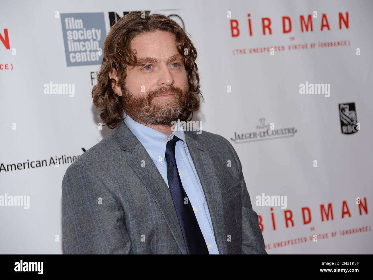 Actor Zach Galifanakis attends the "Birdman or The Unexpected Virtue of ...