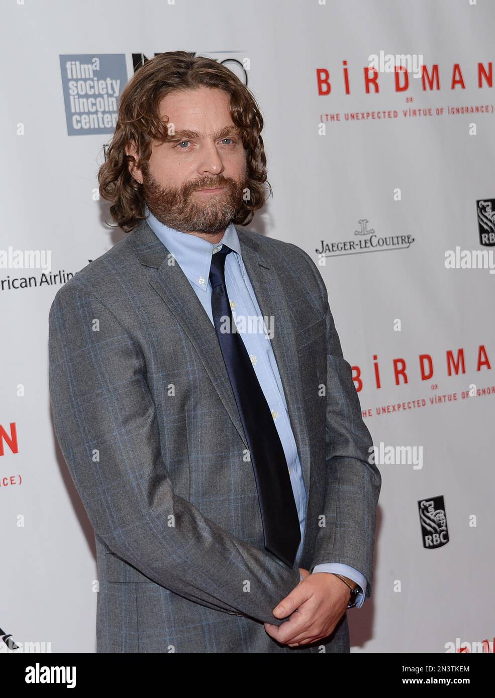 Actor Zach Galifanakis attends the "Birdman or The Unexpected Virtue of ...