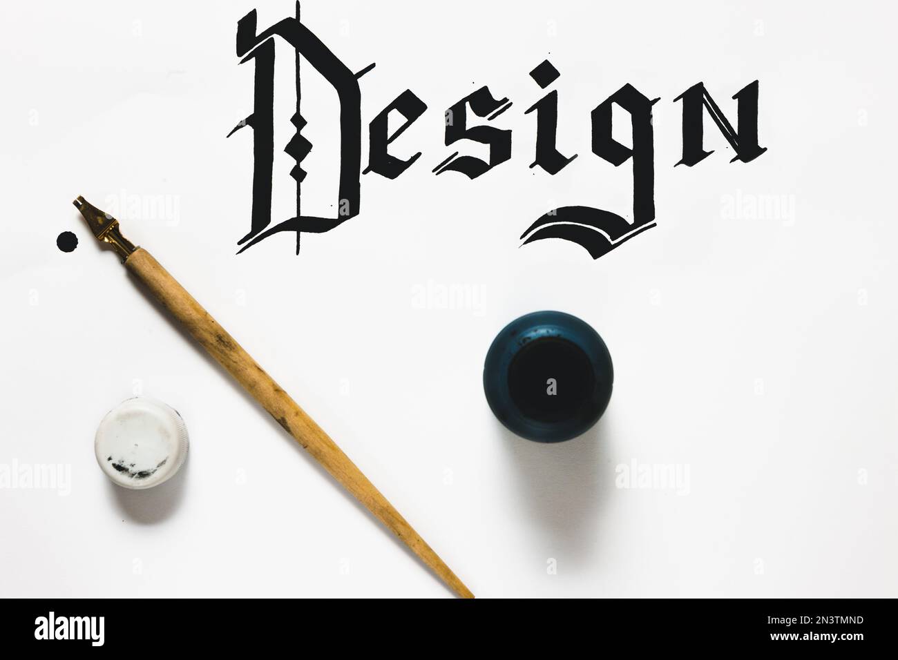 Design word and inks Stock Photo - Alamy