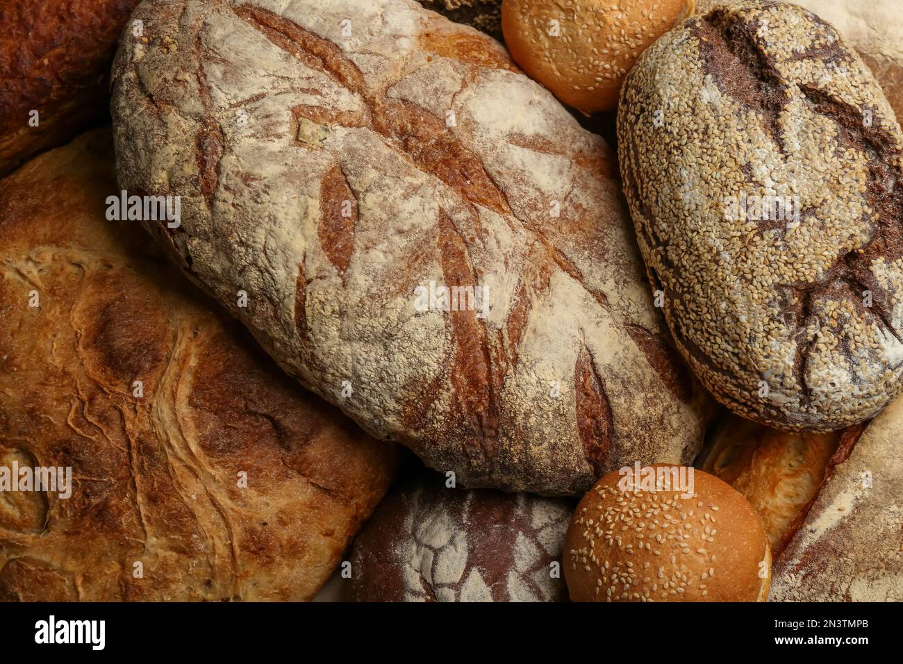 Loaves of various kinds of bread hi-res stock photography and images ...