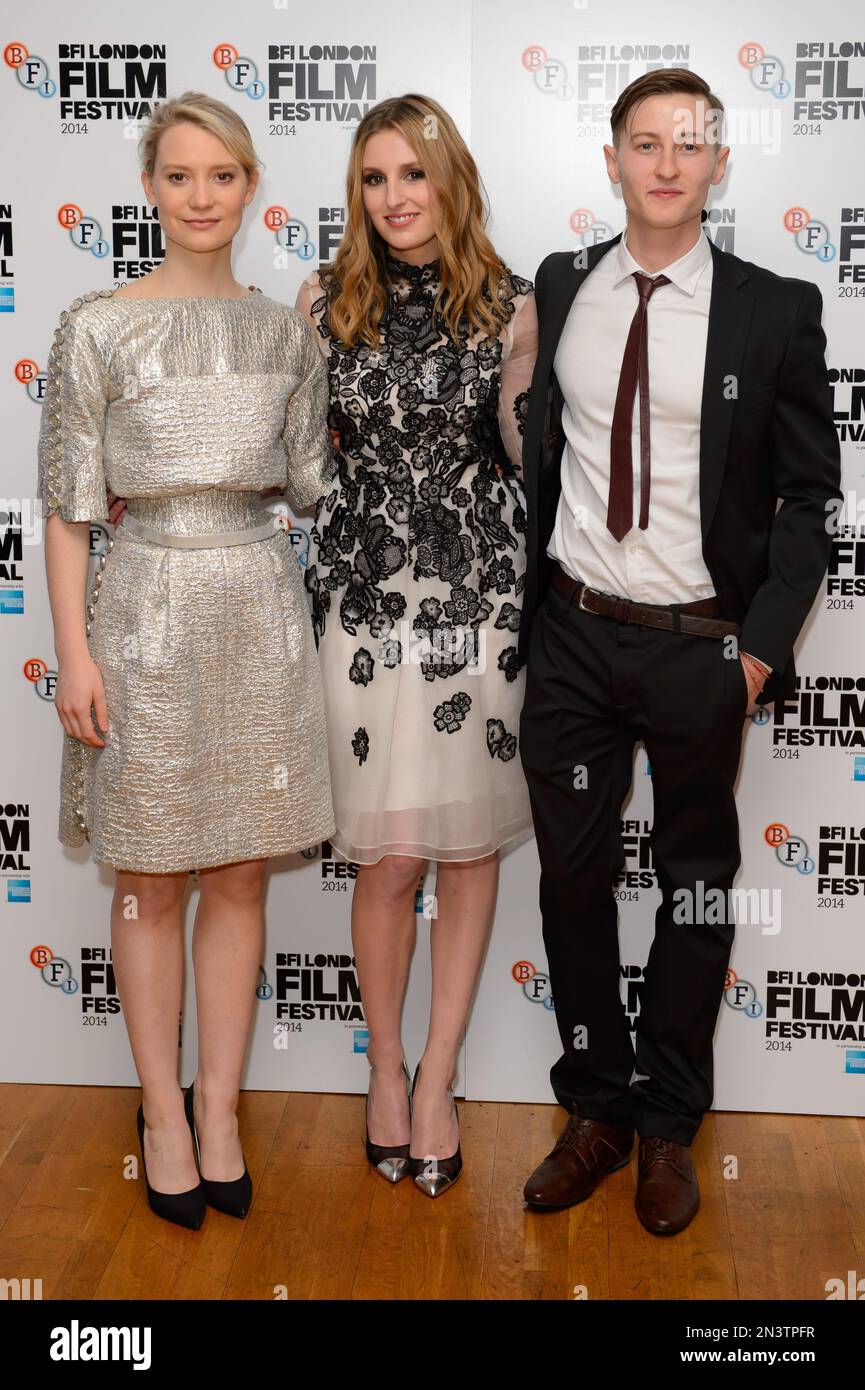 From left, Australian actress Mia Wasikowska, British actress Laura ...