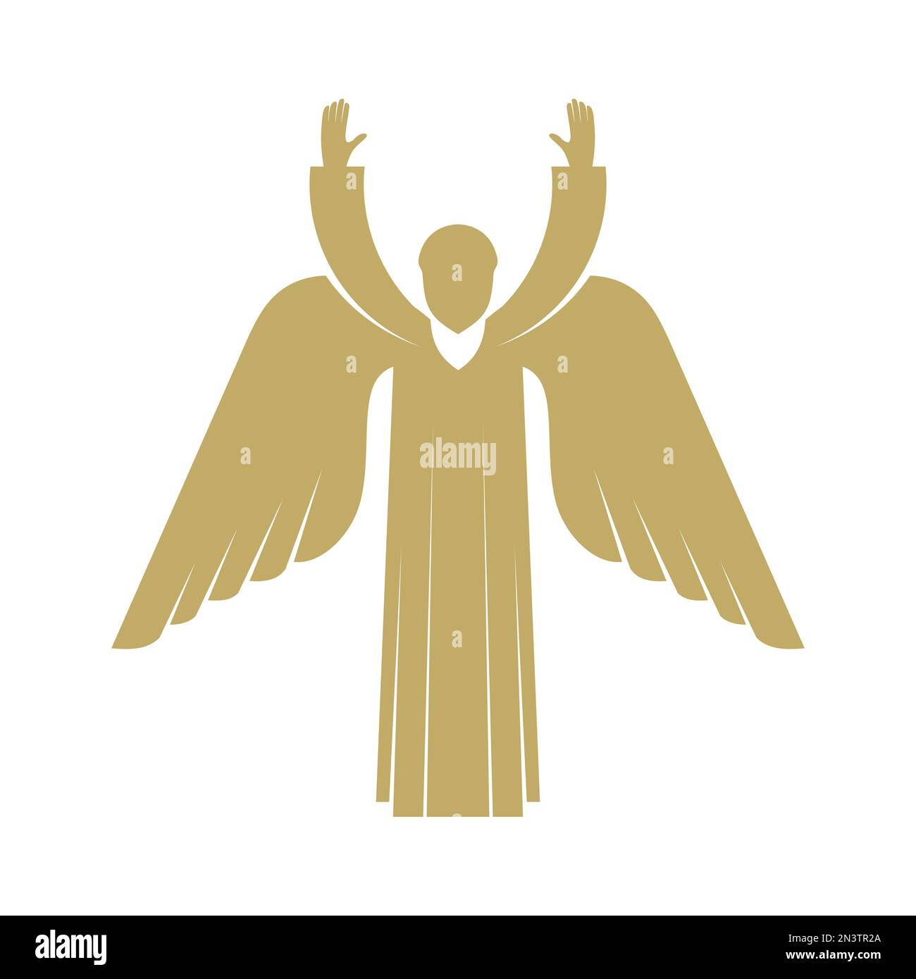 Vector illustration. The angel is God's herald Stock Vector Image & Art ...