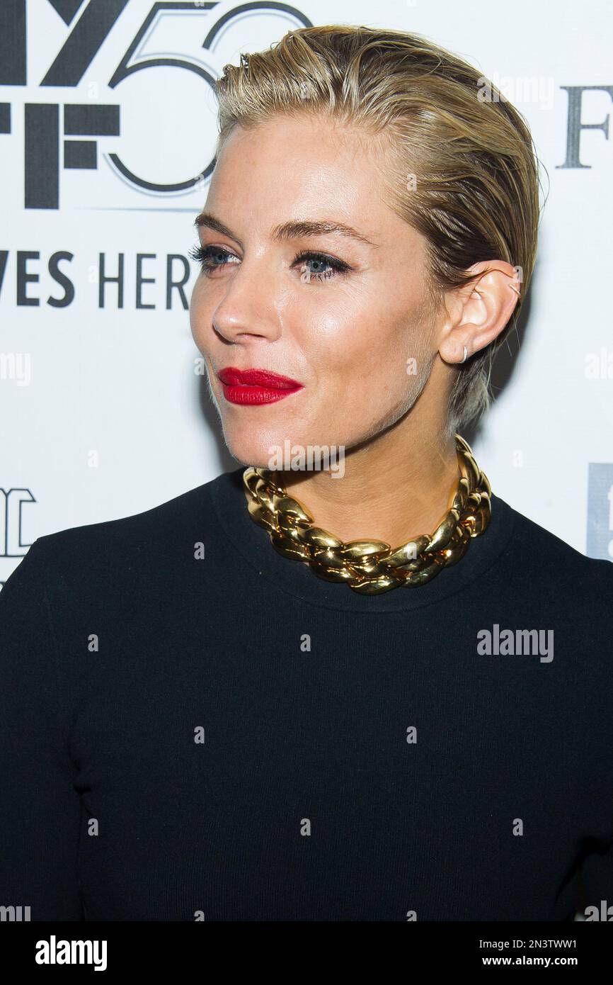 Sienna Miller attends the screening for "Foxcatcher" during the 52nd ...