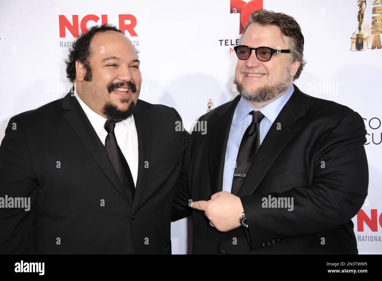 Jorge R. Gutierrez, left, and Guillermo Del Toro arrive at the NCLR ...