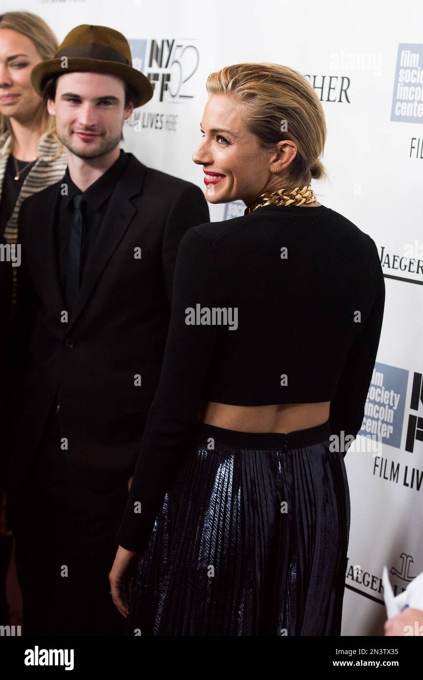 Sienna Miller and Tom Sturridge attend the screening for "Foxcatcher ...