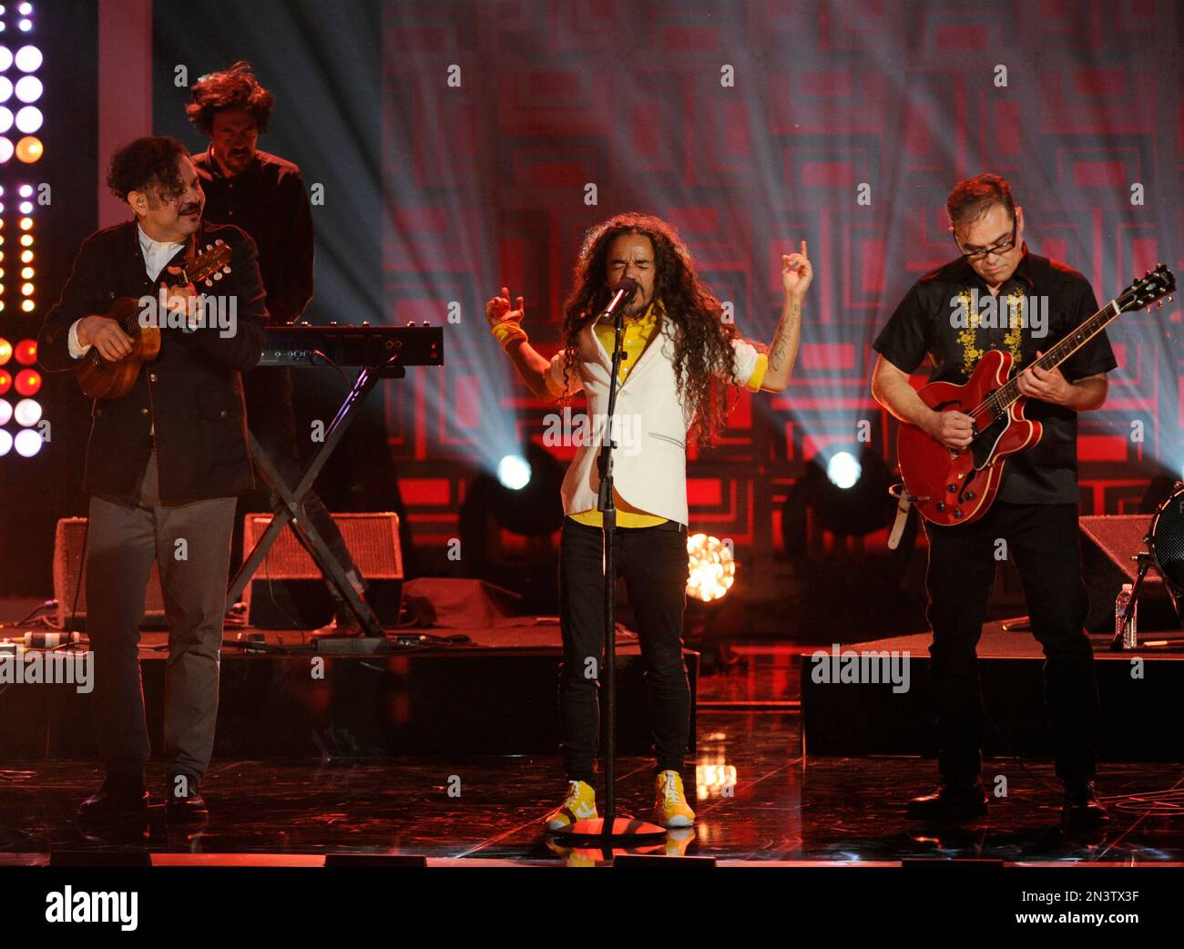 Enrique Rangel, and from left, Emmanuel del Real, Ruben Albarran, and ...