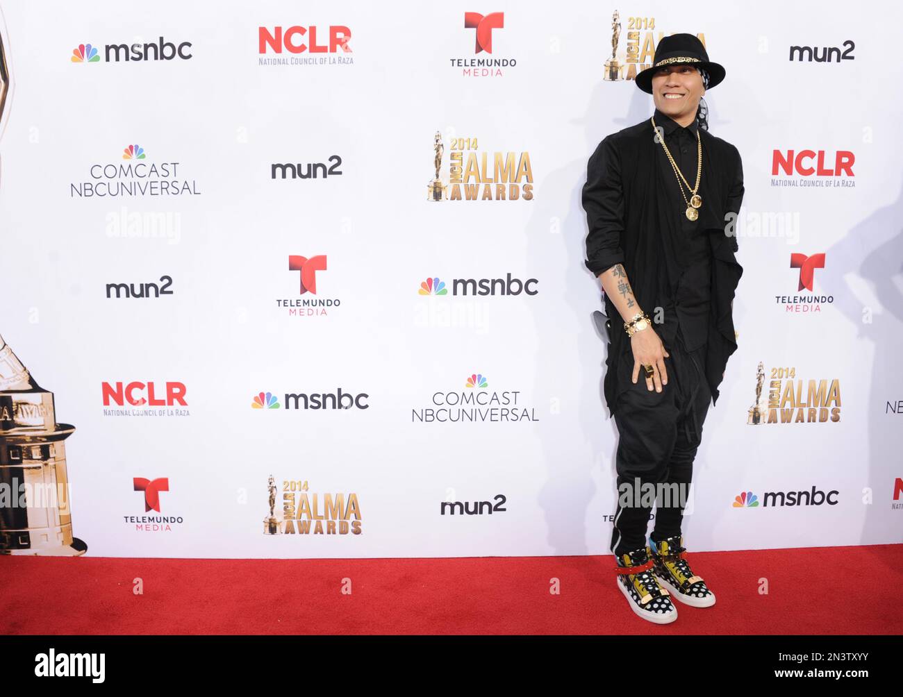 Taboo arrives at the NCLR ALMA Awards at the Pasadena Civic Auditorium ...
