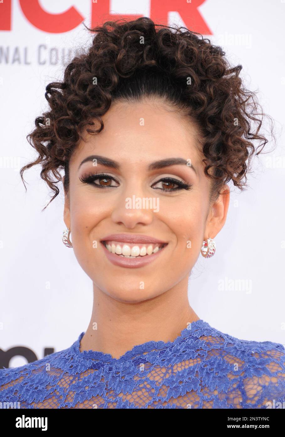 Andrea Sixtos arrives at the NCLR ALMA Awards at the Pasadena Civic ...