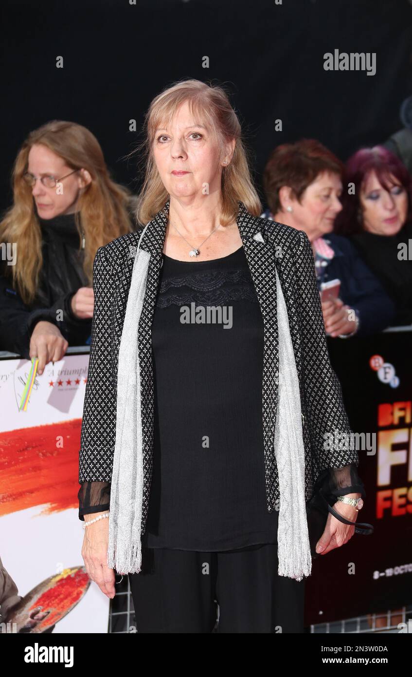 Ruth Sheen arrives for the London Film Festival premiere of Mr Turner ...