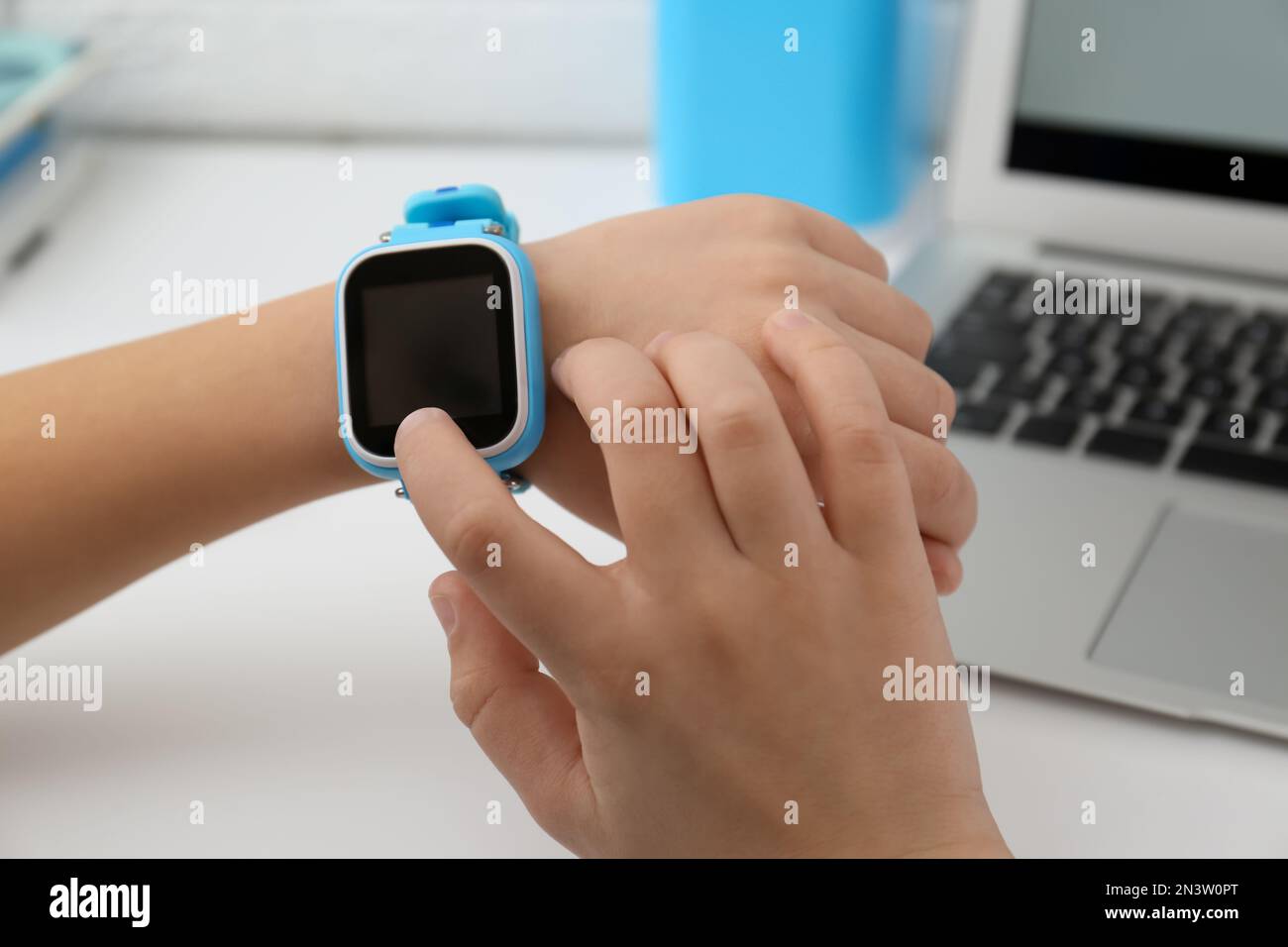 Boy stylish smart watch hi-res stock photography and images - Alamy