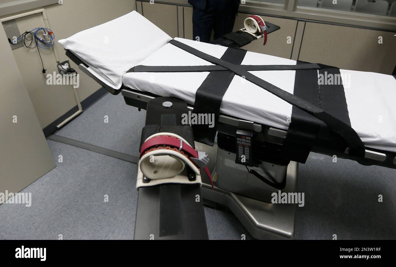 This Thursday, Oct. 9, 2014 photo shows the gurney in the the execution ...