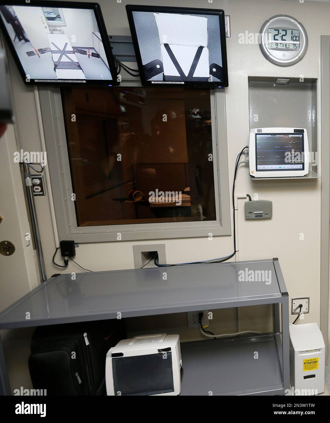 This Thursday, Oct. 9, 2014 photo shows the view in the chemical room ...