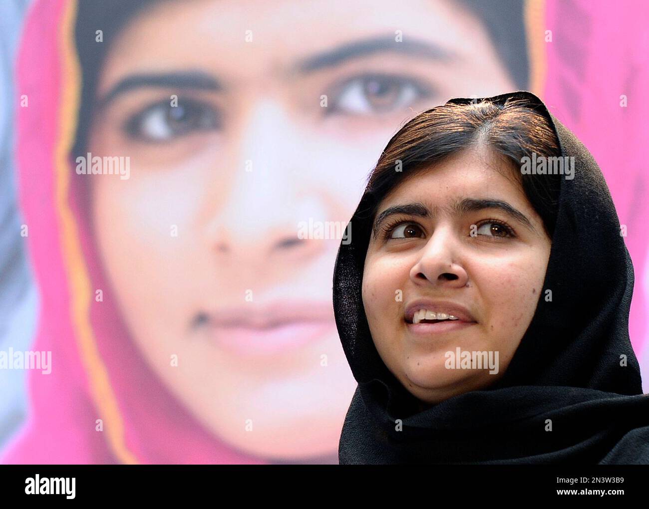 FILE - In this file photo taken Friday, Oct. 11, 2013, Malala Yousafzai ...