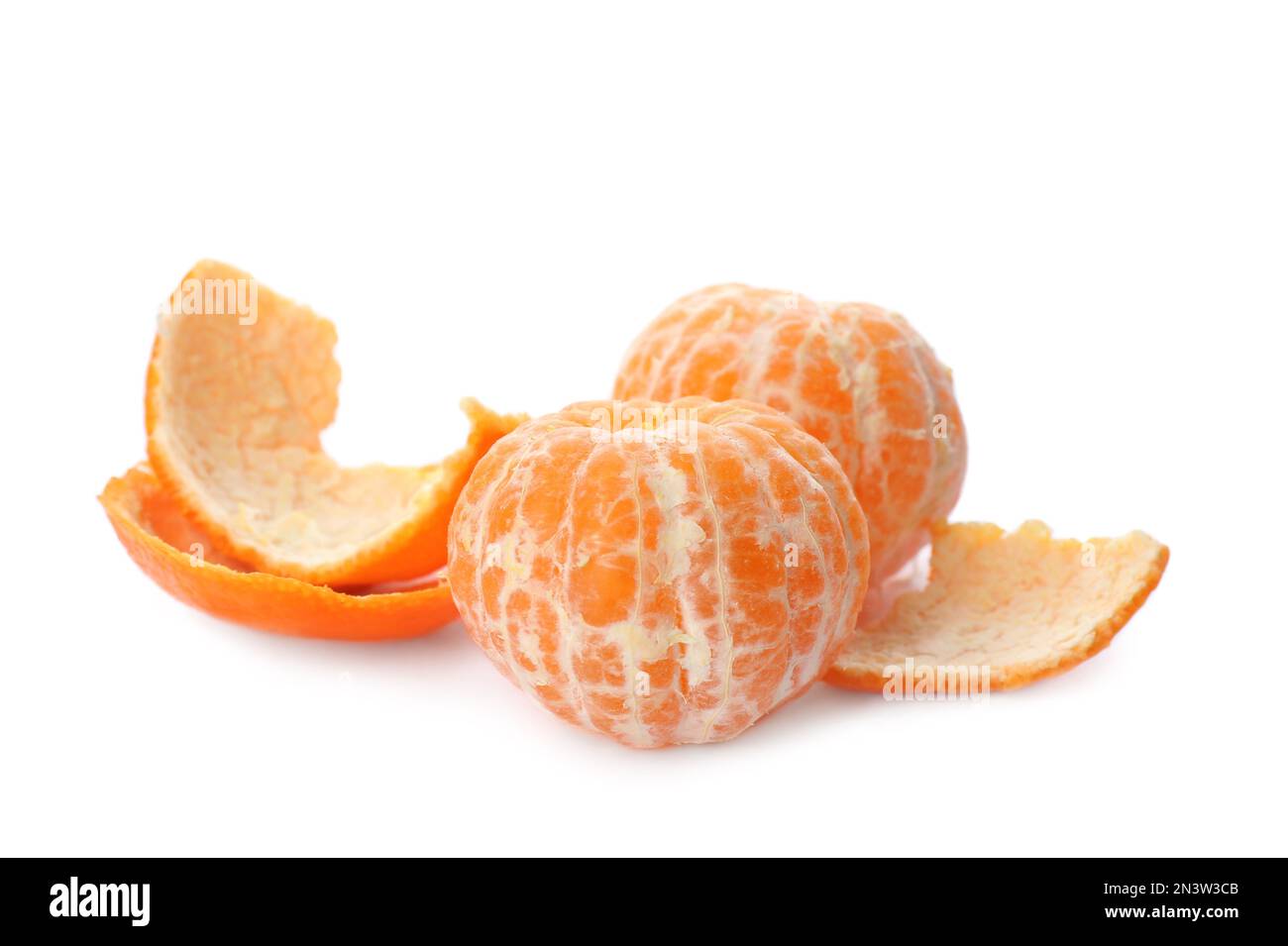 Whole peeled tangerines Cut Out Stock Images & Pictures - Alamy