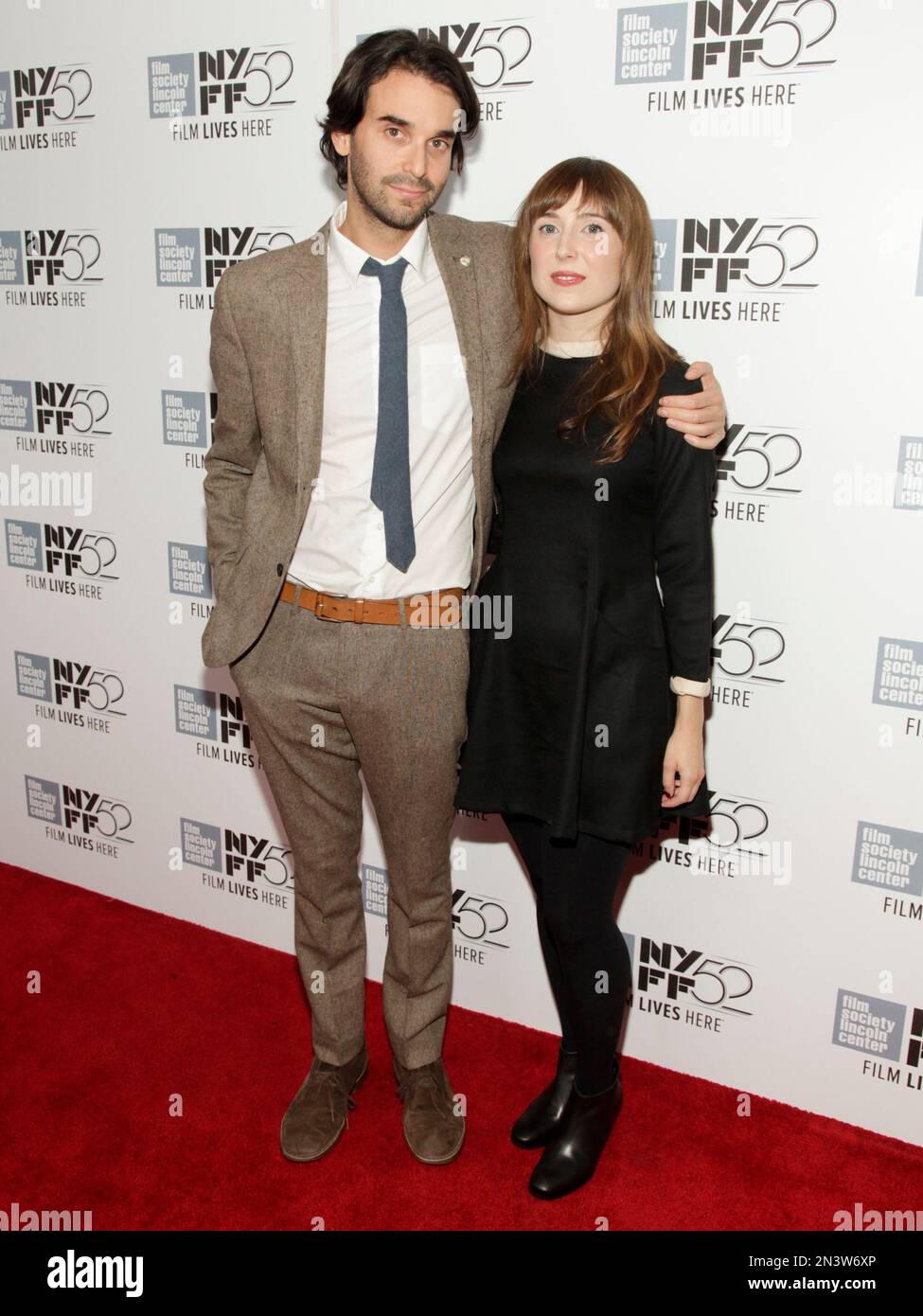 Alex Ross Perry, left, and Anna Bak-Kvapil, right, attend a screening ...