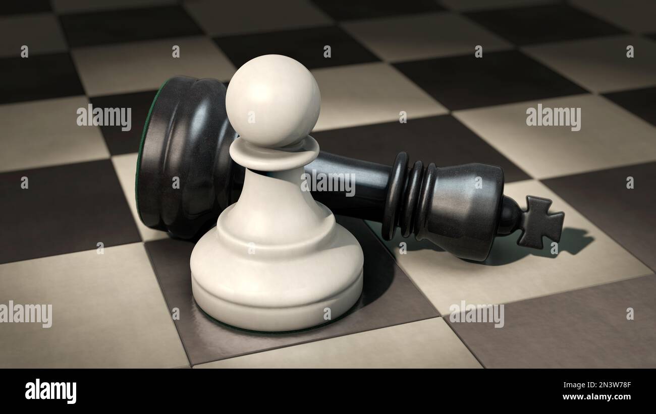 Symbolic image on the theme of defeating an overpowering opponent Stock ...