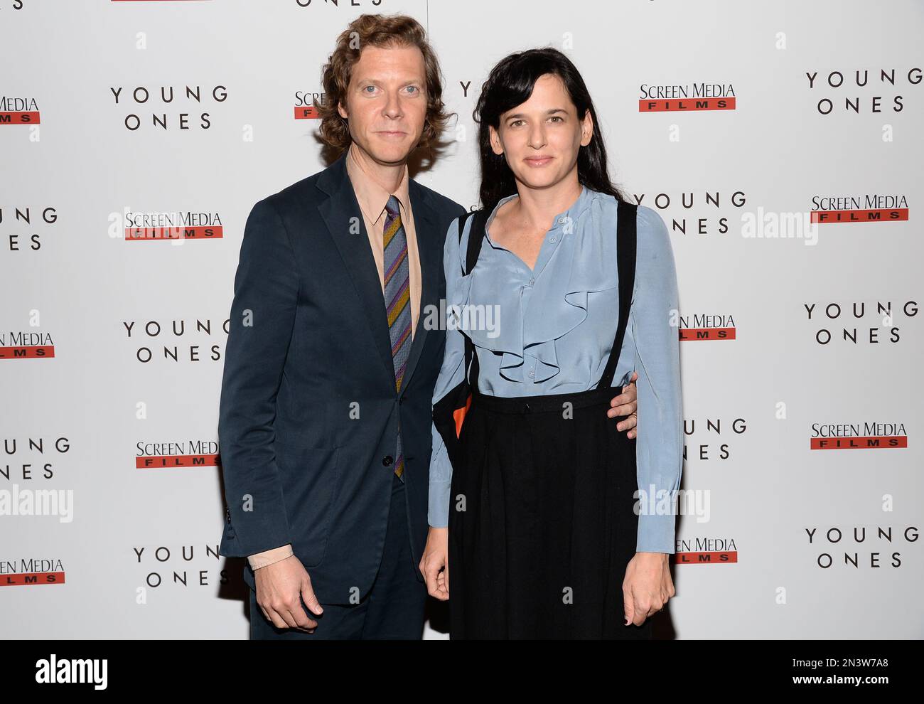 Director Jake Paltrow and wife Taryn Simon attend the "Young Ones ...