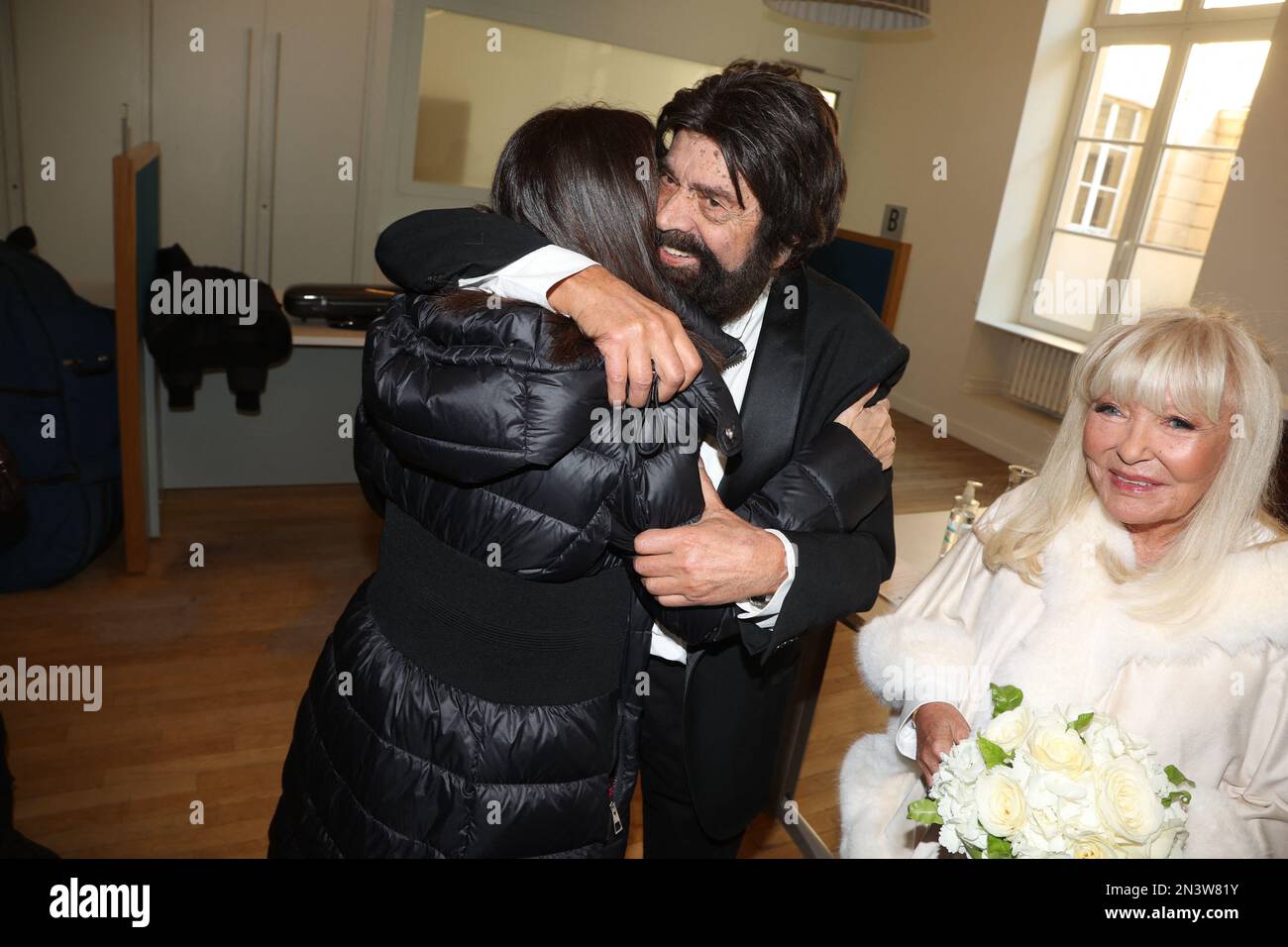 Anne Hidalgo, Marek Halter and Marianne Weitzmann attend the wedding of ...