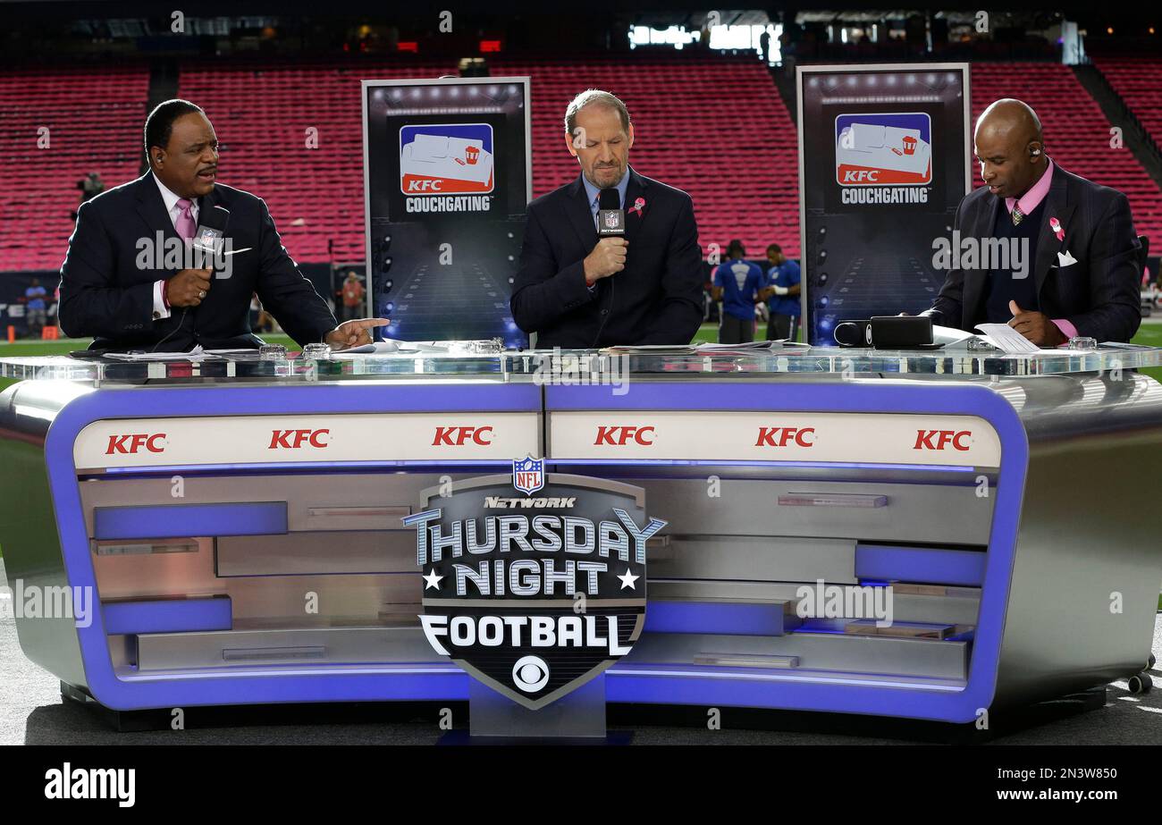 Thursday NIght Football announcers James Brown, from left, Bill Cowher ...