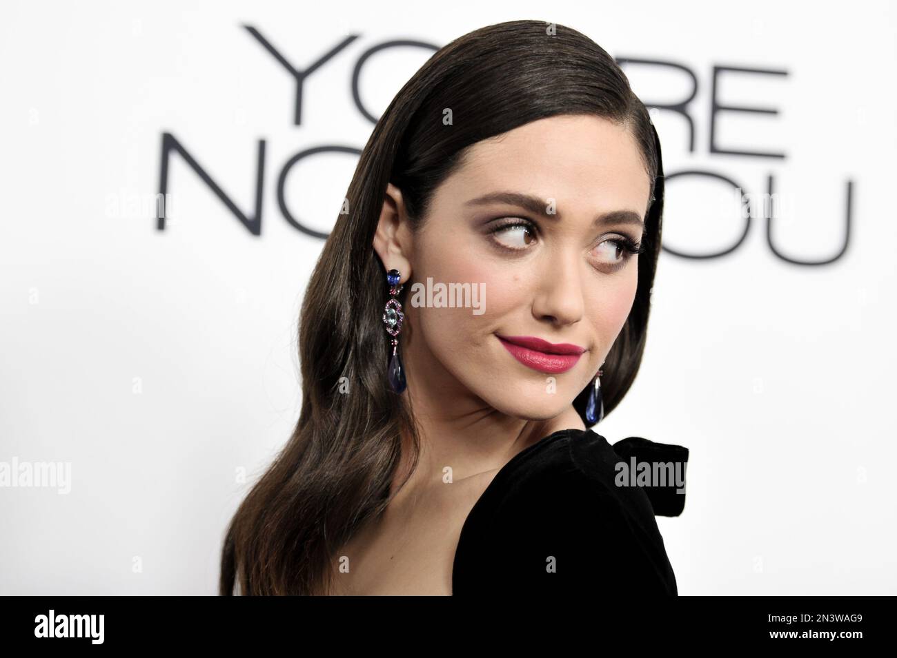Emmy Rossum arrives at the LA Premiere Of "You're Not You" on Wednesday ...