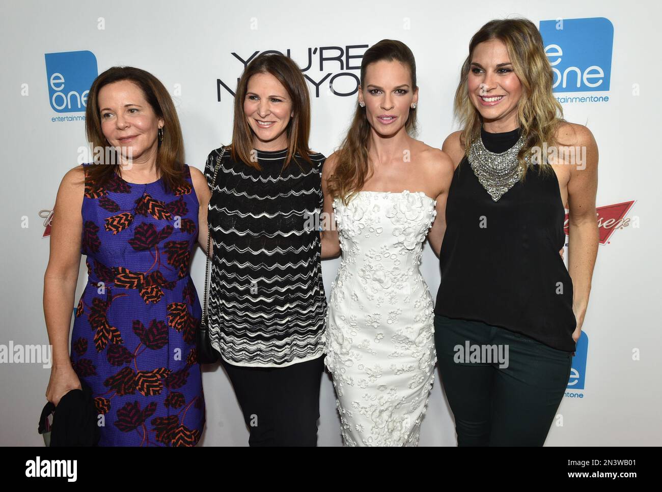 From left, Producers Denise Di Novi, Alison Greenspan, Hilary Swank and ...