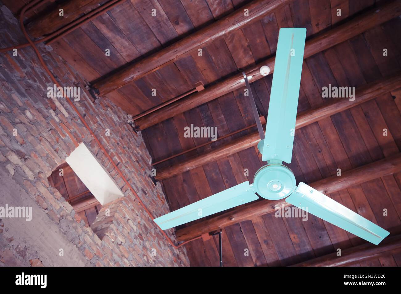 Old antique ceiling fan on hi-res stock photography and images - Alamy