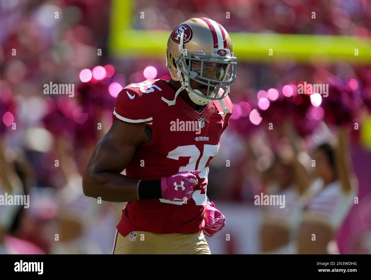 San Francisco 49ers safety Eric Reid (35) is introduced before an NFL ...