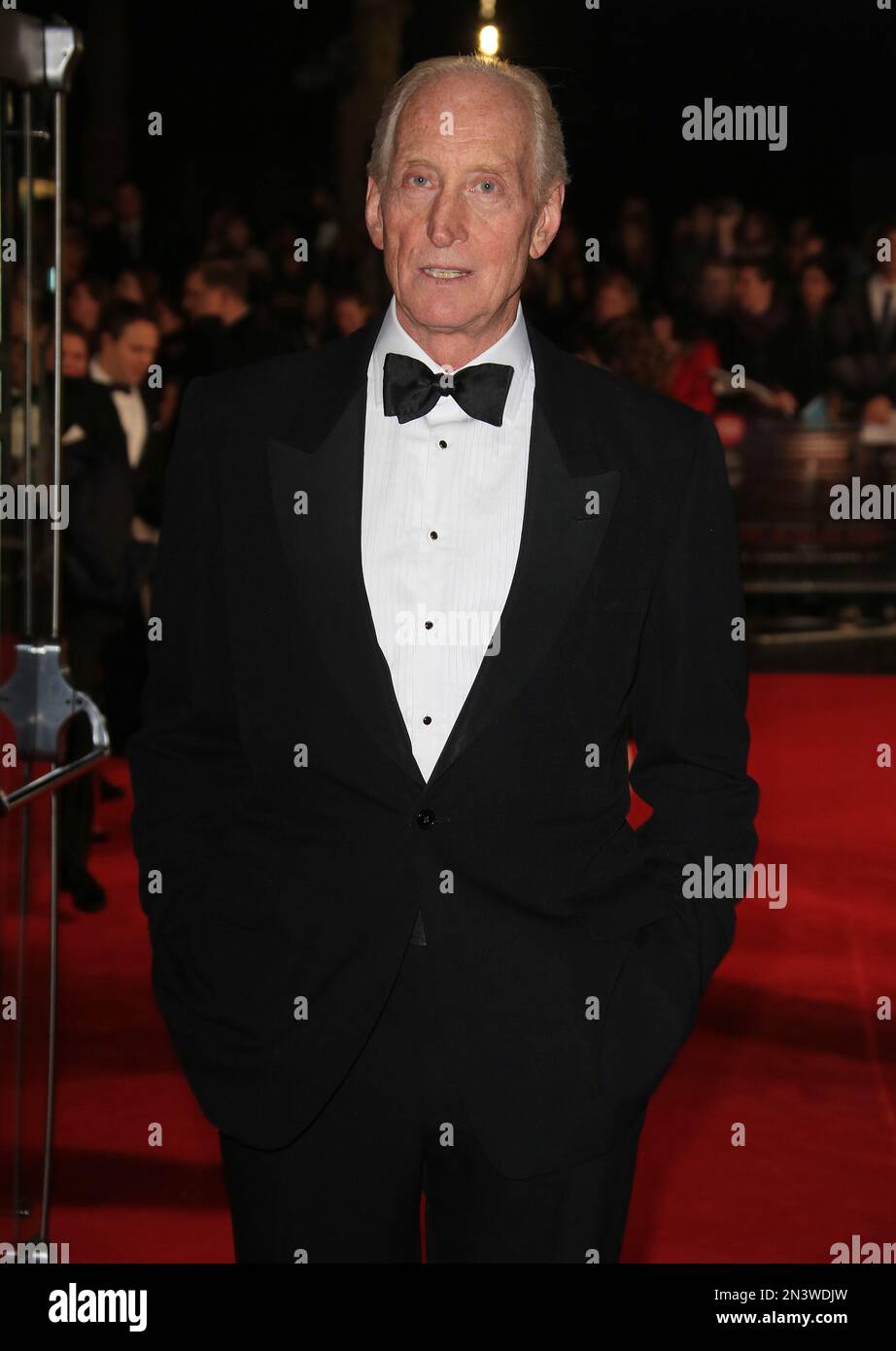 British actor Charles Dance poses for photographers during the premiere ...