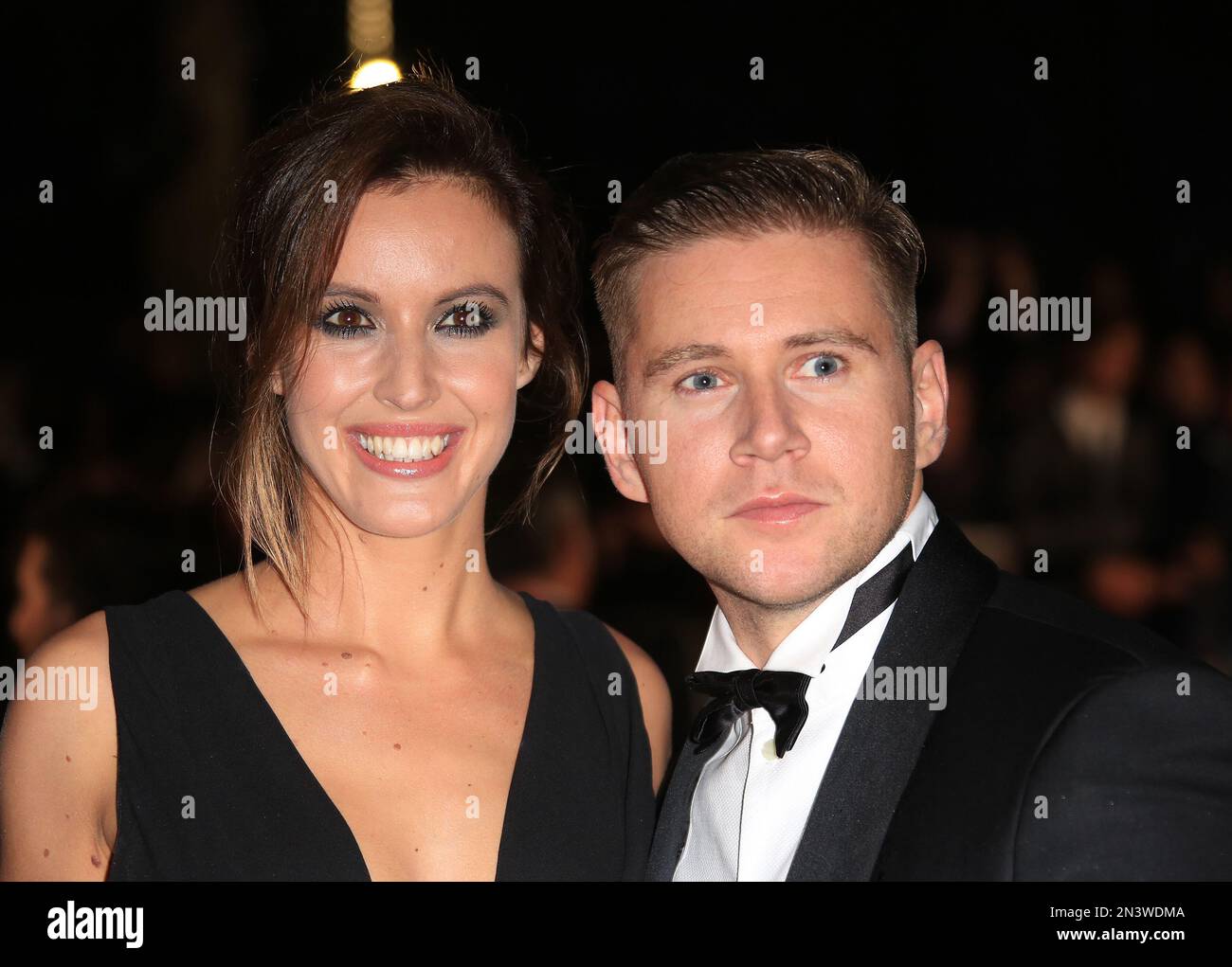 British actor Allen Leech poses for photographers during the premiere ...