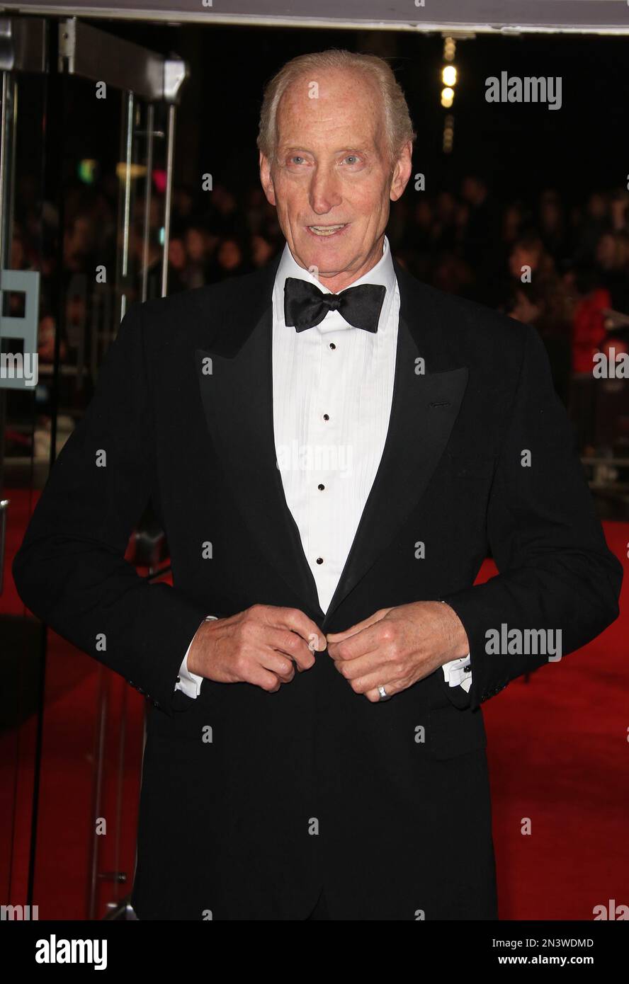 British actor Charles Dance poses for photographers during the premiere ...
