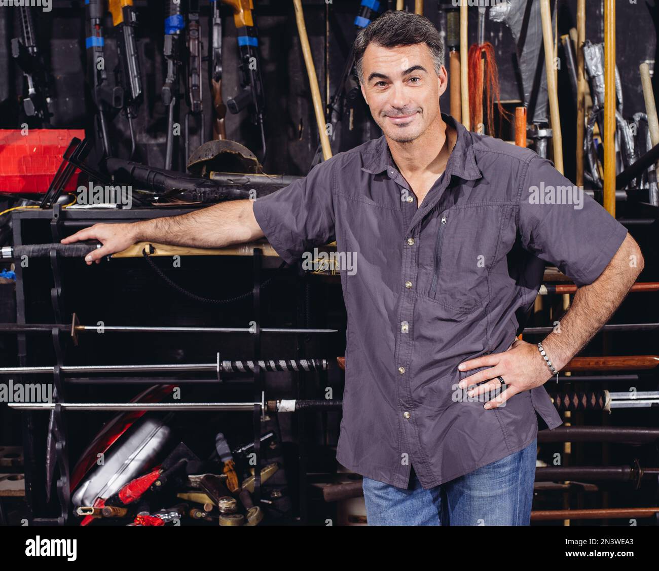 Chad Stahelski, co-director of John Wick, poses for a portrait during a ...