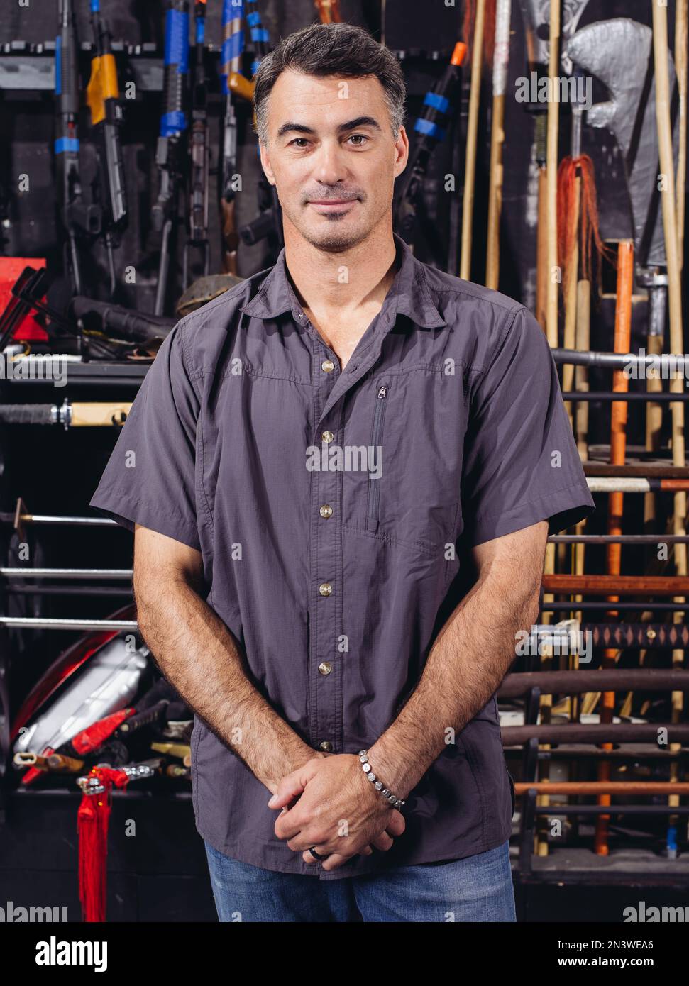 David Leitch, co-director of John Wick, poses for a portrait during a ...