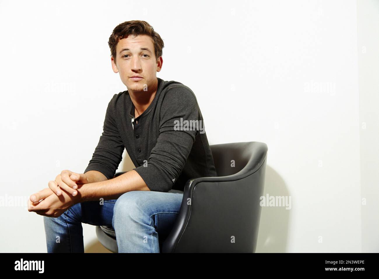 In this Sept. 29, 2014 photo, actor Miles Teller poses for a portrait ...