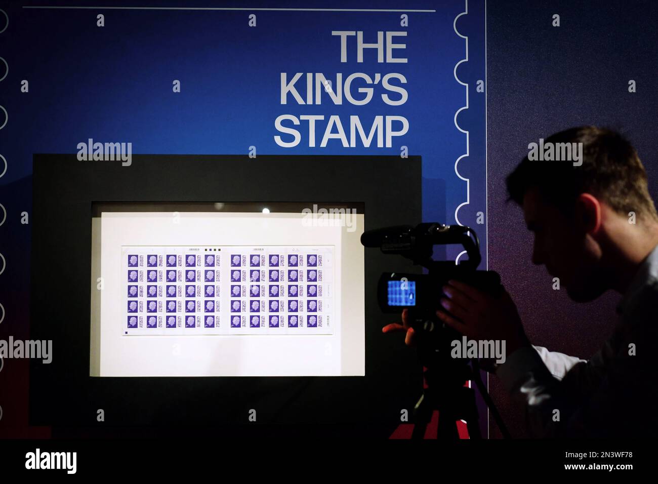 One of the first sheets of the 1st class definitive stamp featuring ...