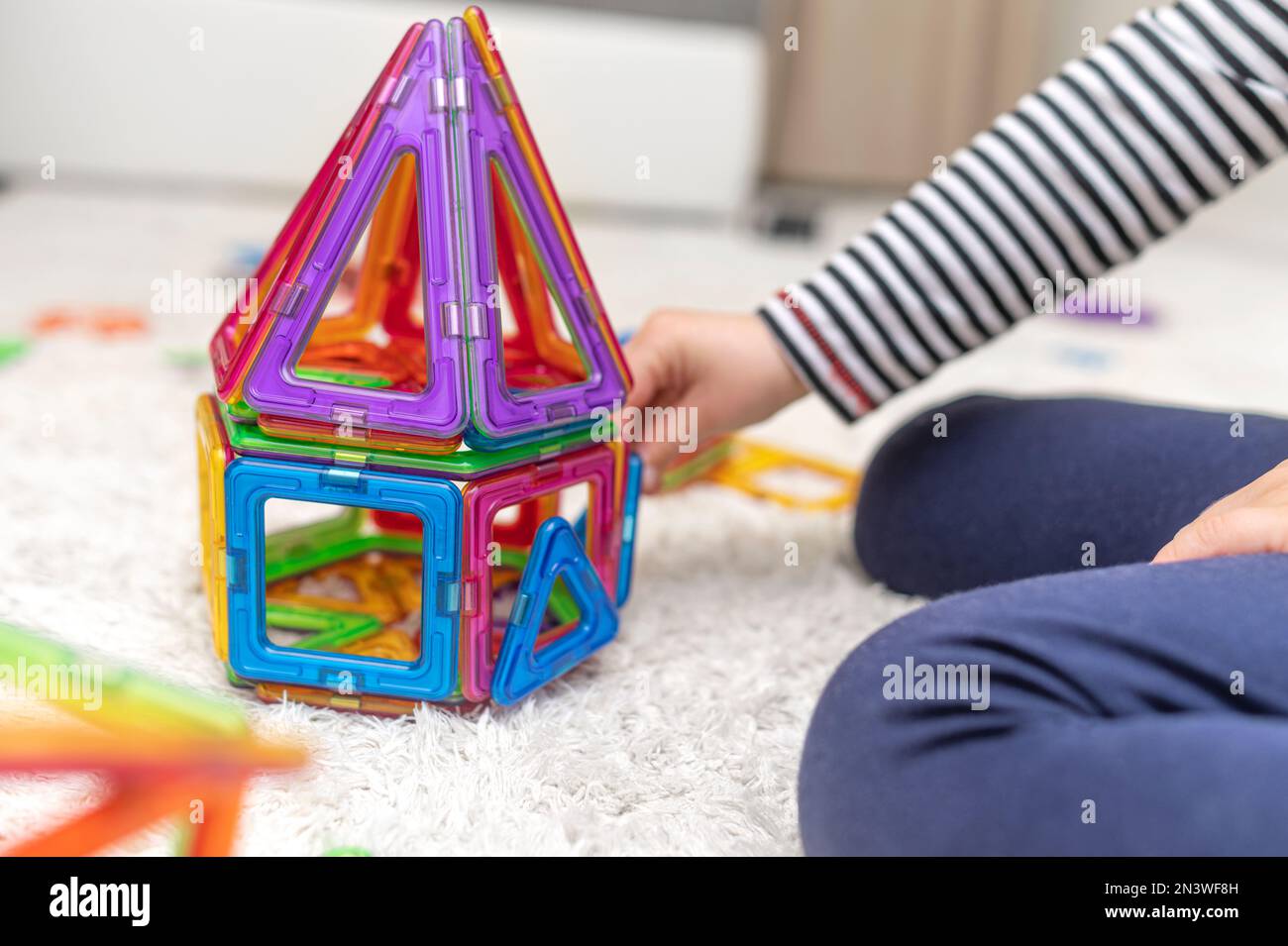 Figures from the magnetic designer Stock Photo - Alamy