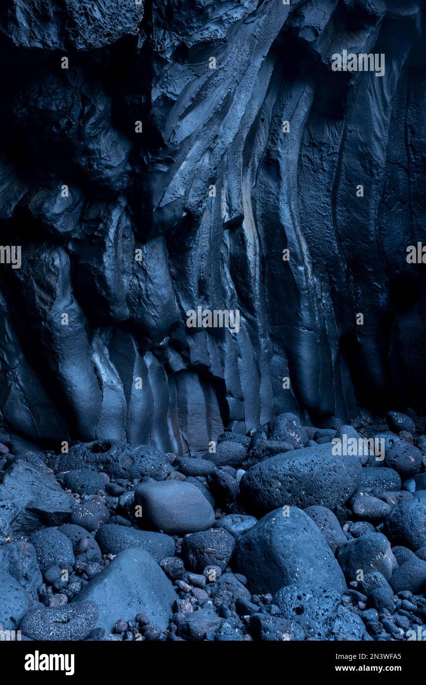 Detail Basalt, Volcanic Rock, Charco Azul, Los Llanillos, El Hierro ...
